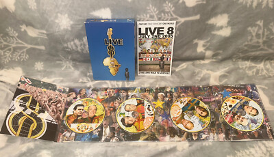 Live 8 July 2, 2005 One Day 9 Concerts 4-Disc DVD Set All Region | eBay