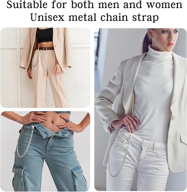 Pants Chain Jeans Chain for Men Women Goth Biker Chain Heavy Duty Metal ...