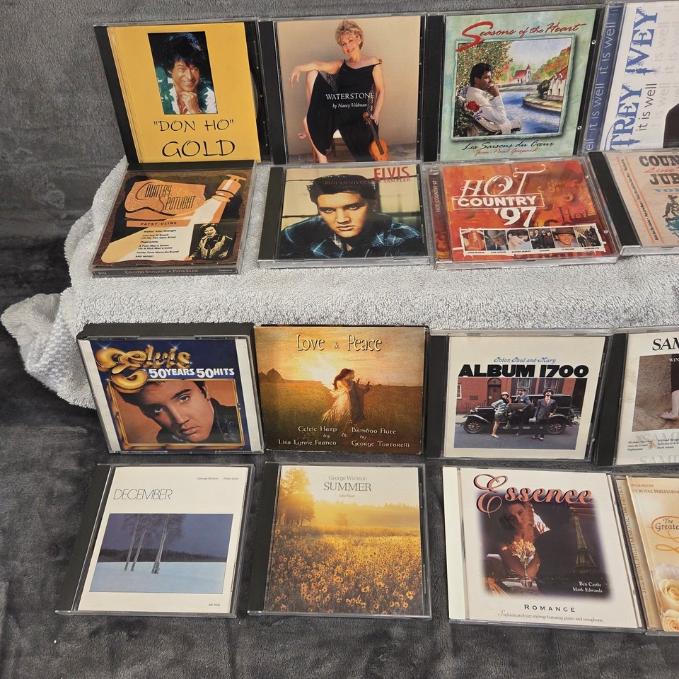 Lot of 48 Assorted CDs MIX ALL Genres Artwork+Case RANDOM BUNDLE ...
