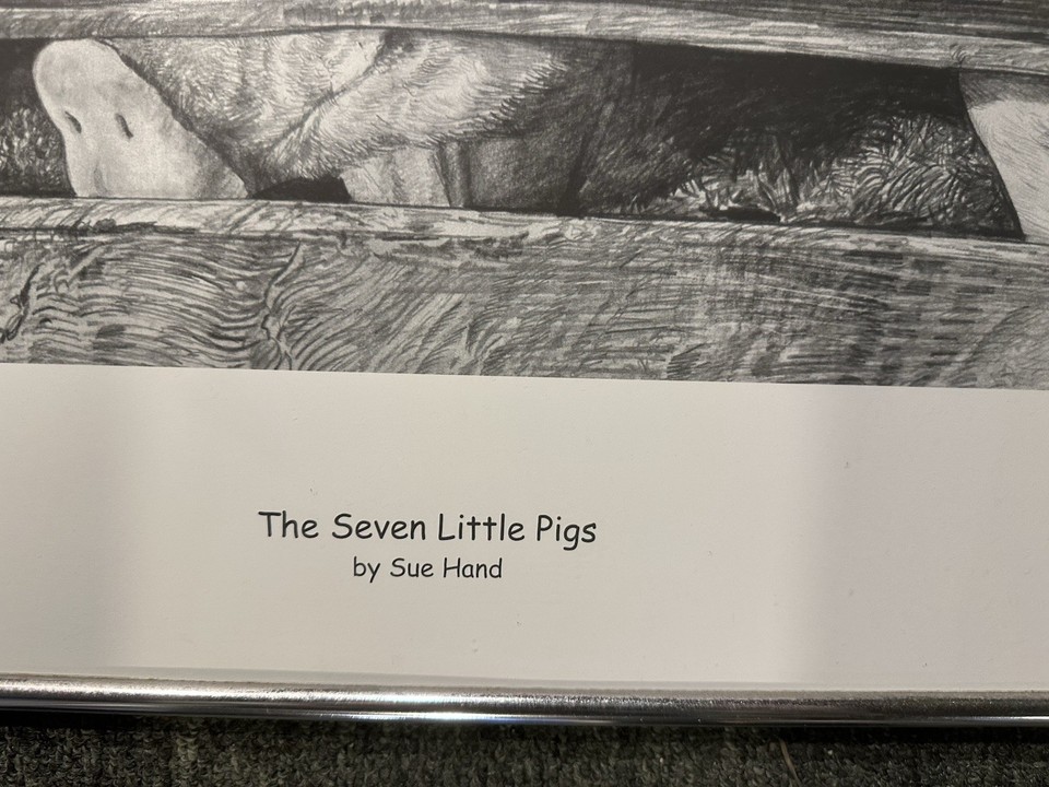 Sue Hand “The Seven Little Pigs” 1998 Signed Print – Gift to Judy ...