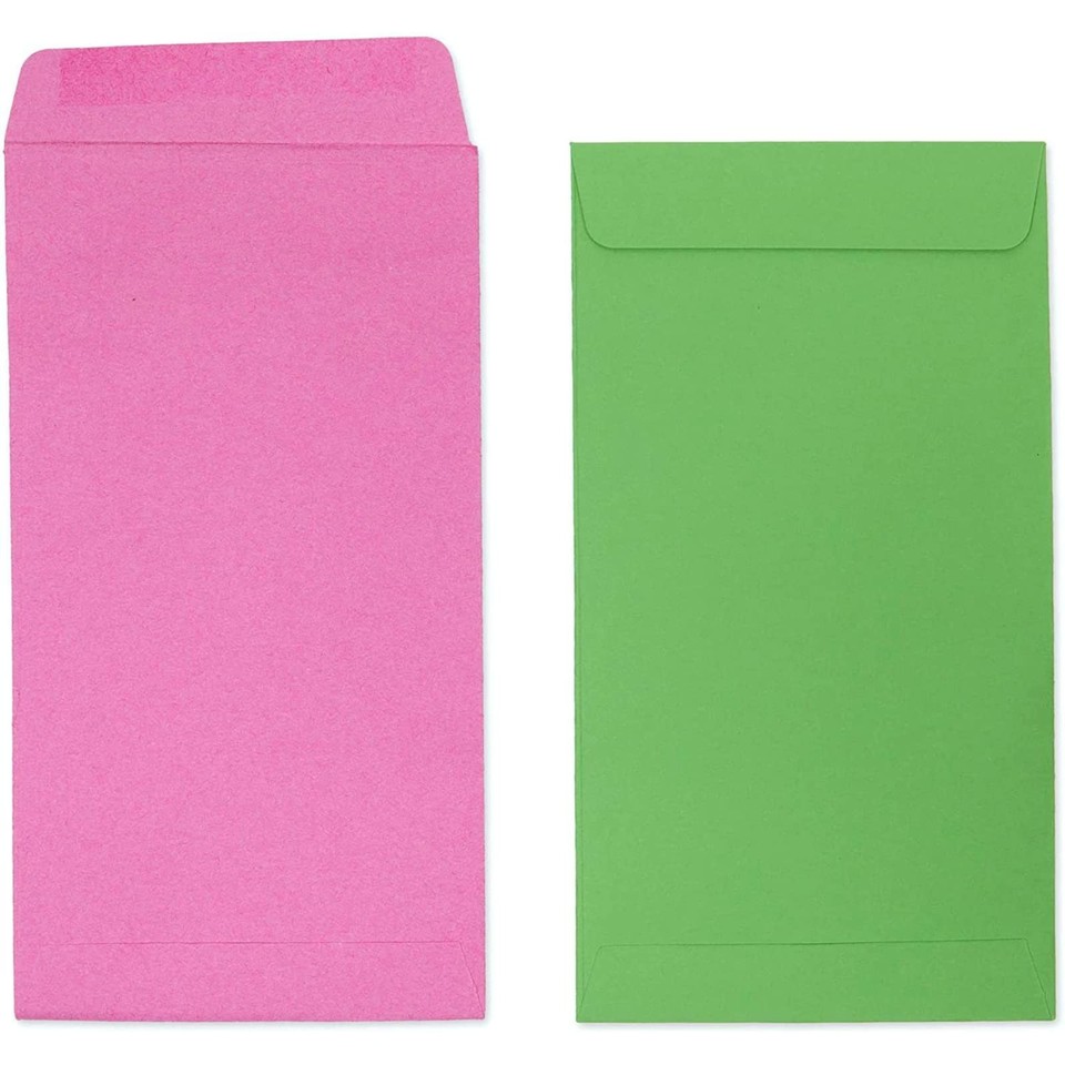 100 Pack Colorful Money Envelopes for Cash, Payroll, Money Saving ...