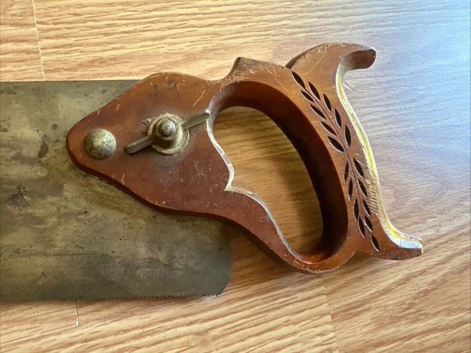 Antique Geo H Bishop & Co. Hand Hack S. N Hand Saw, Patented Dec. 12th ...