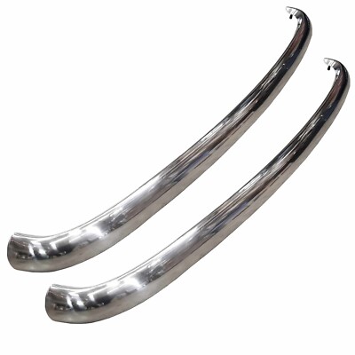 Classic Mini Bumper (Pair) Austin Morris Rover Cooper STAINLESS STEEL ...