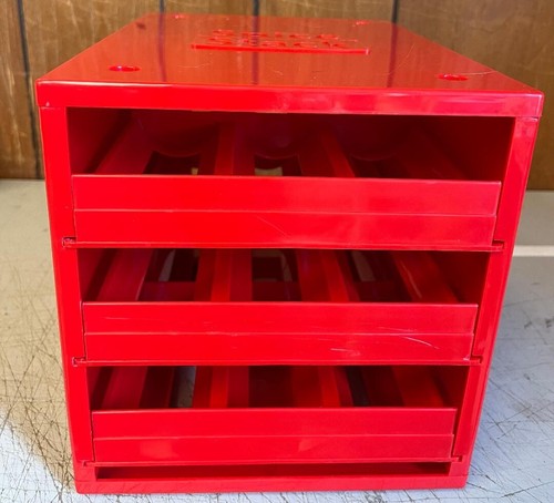 Spice Stack Spice Rack 3 Red Pull Out Drawers Holds 18 Full Size ...