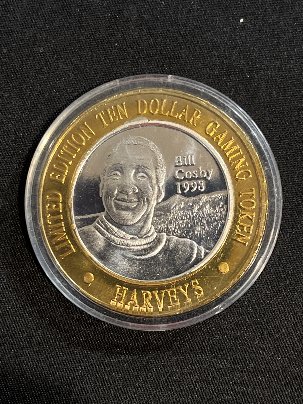 1998 Nevada Silver .999 Bill Cosby $10 Gaming Token Harvey's Casino | eBay