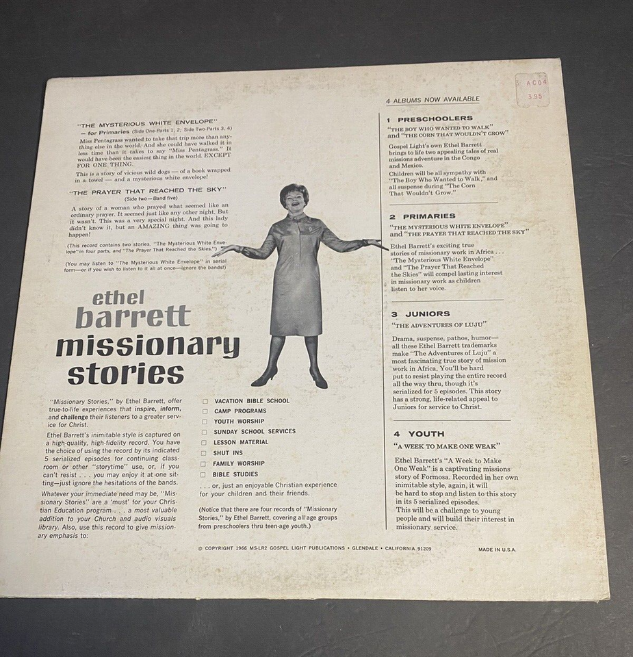 Ethel Barrett Missionary Stories The Mysterious White Envelope 1966 ...
