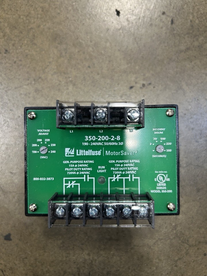 Littelfuse Motor Saver 350-200-2-8 3phase 190-240VAC | eBay
