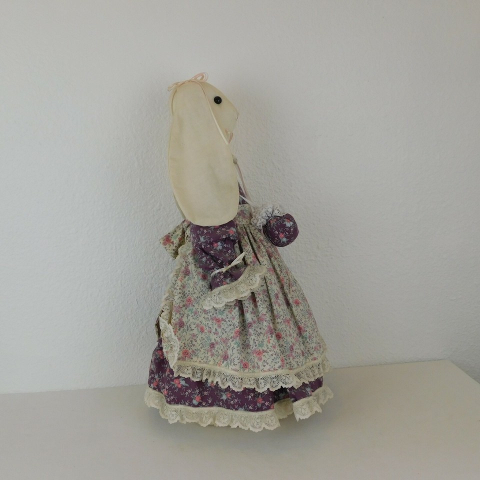 Handmade Cottagecore Country Bunny Rabbit Stump Post Doll Easter Tall ...