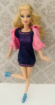 Barbie With Rooted Eyelashes Articulated Poseable Blonde Doll B3 | eBay