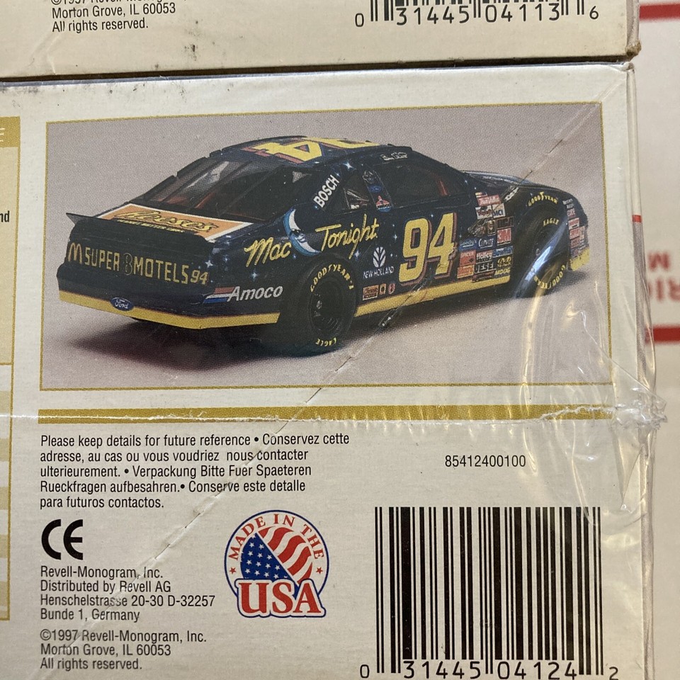 Revell Monogram Limited Edition 1/10000 NASCAR Model Kits 94 Elliott 21 ...