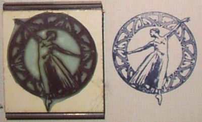 Art Deco Dancer large rubber stamp by Amazing Arts | eBay