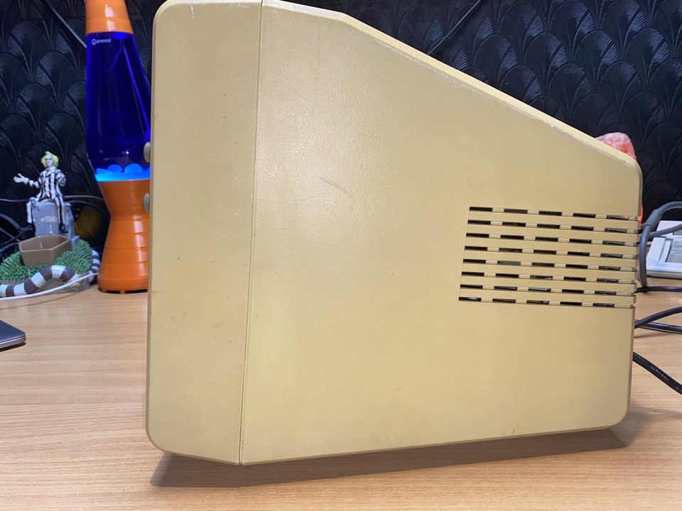 🙇 VINTAGE 1985 TAXAN KX-1201B 12" GREEN CRT Monitor BBC APPLE OR FILM ...