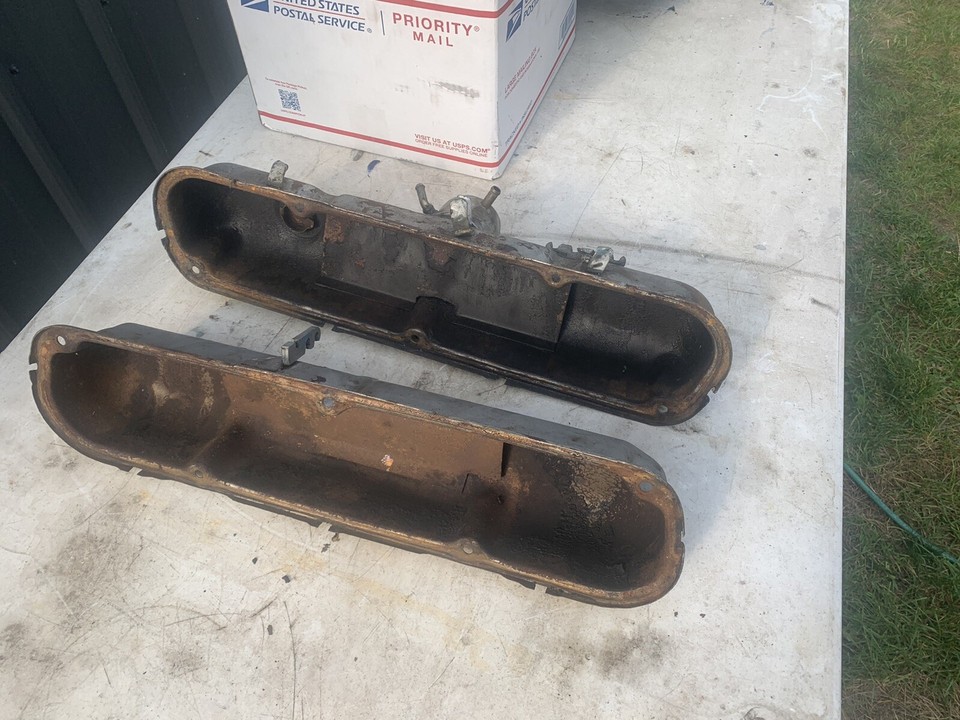 70-72 Dodge Plymouth 318 340 360 Mopar SB Valve Covers Coronet Dart ...