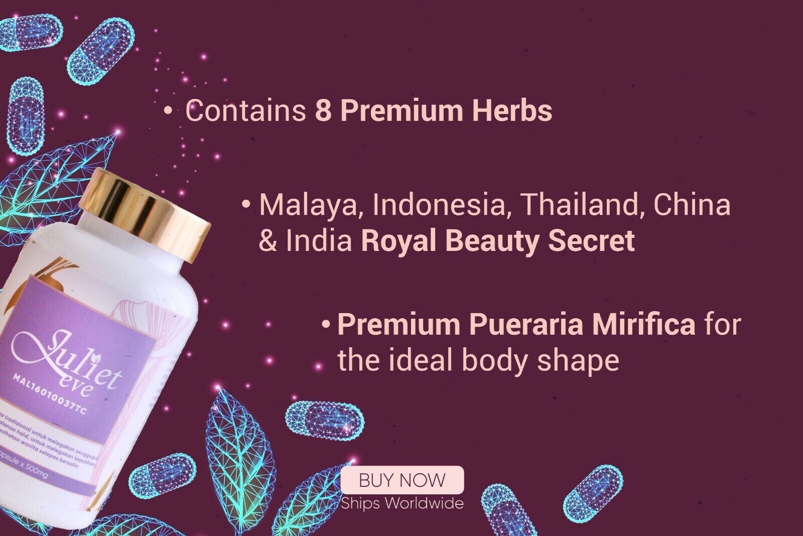 SATIN SKINZ- JULIET EVE FOR WOMEN ANTI-AGING FEMININE HORMONE BREAST 60 ...