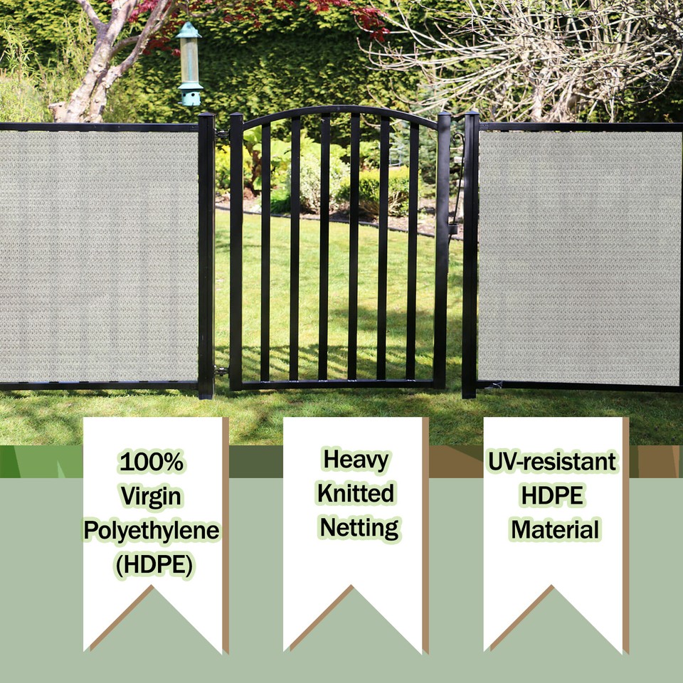 Gate Privacy Screen Cover Panel Barrier for Backyard Driveway Fence ...