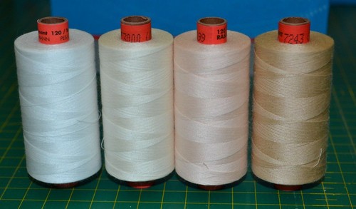 4 x Rasant 120 Thread 1000m Spools, Colours 0961, 3000, 2002, 7243 Mix ...