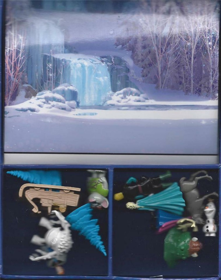 Disney Frozen My Busy Books Story 12 Figurines Play Mat Elsa Anna Olaf ...