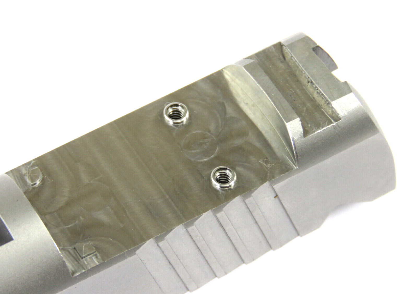 1911 .45 ACP 45 Auto Commander 4.25" Stainless BULL Slide RMSc Optic ...