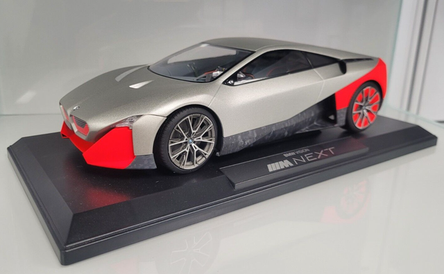 Genuine BMW Vision M NEXT 1 18 Scale Model Miniature Car Grey/Orange ...