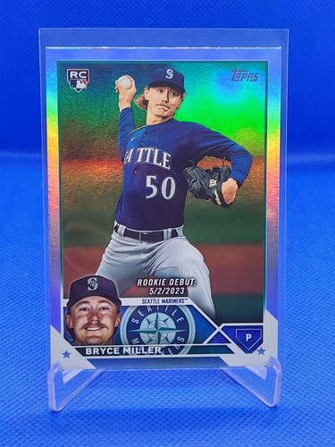 2023 Topps Update Bryce Miller Rainbow Foil Parallel Rookie US193 ...