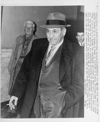 8" x 10" Photo Tony Accardo,Leaving Federal Building in Chicago,Joe ...
