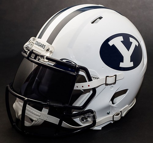 *CUSTOM* BRIGHAM YOUNG BYU COUGARS NCAA Riddell SPEED Replica Football ...