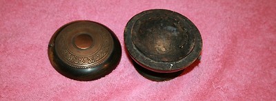 Vintage Wood Carved Ink Well with Detailed Design Bottom & Lid | eBay