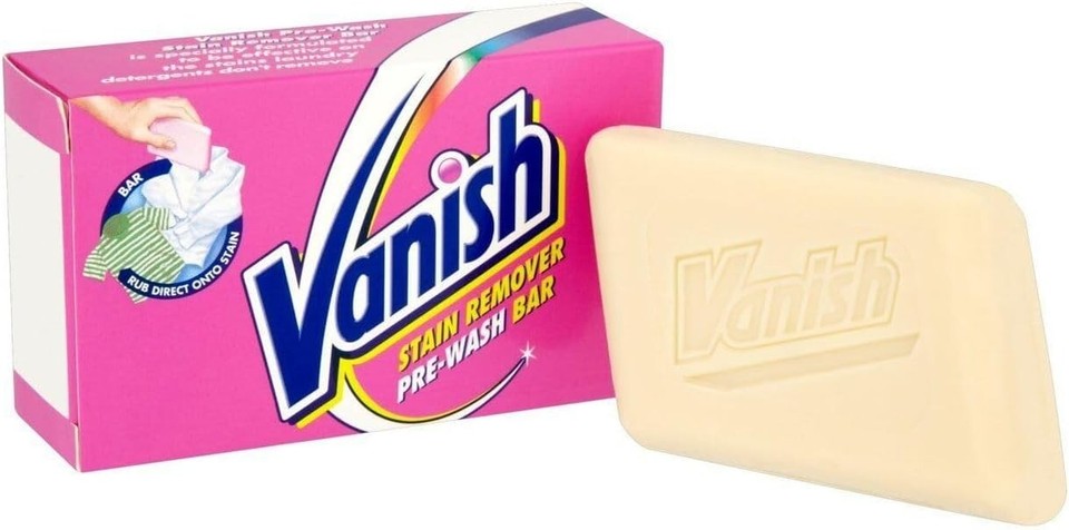 Vanish stain Super Soap Bar Fabric Stain Remover 75g exp date 08 25 ...