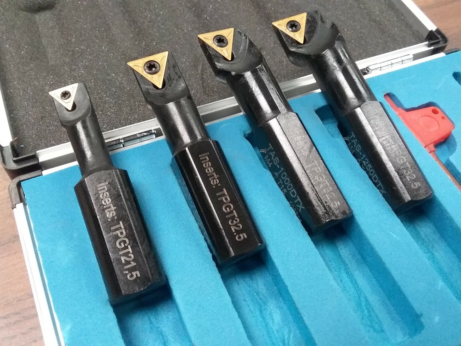 3/4 shank indexable stubby length boring bar 4pcs/set TPGT inserts #Z ...