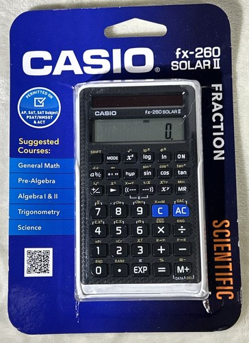 CASIO fx-260 SOLAR II Scientific Calculator Fraction NEW SEALED | eBay