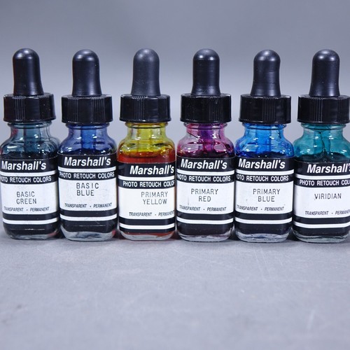 Vtg Marshall's Photo Retouch Colors Transparent Liquid 6 - 1/2 Oz ...