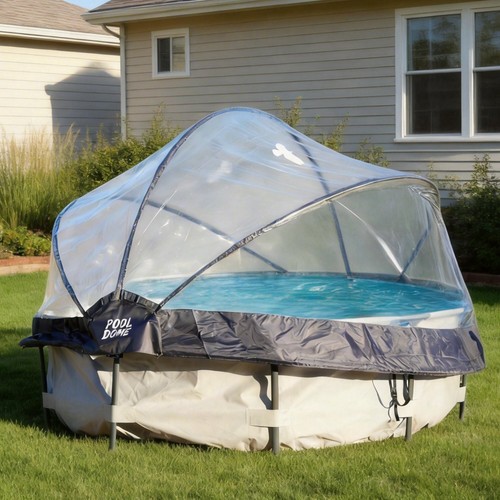 12ft Round Pool Dome Enclosure All Weather Cover for Outdoor Above ...