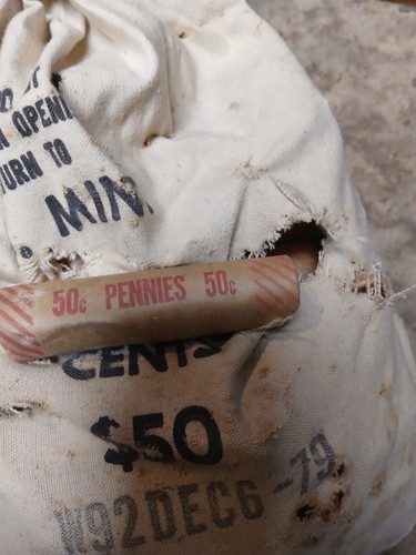 Lot Of 5 - 1979 P Lincoln Cent OBW Rolls from mint sealed bag - Sealed ...