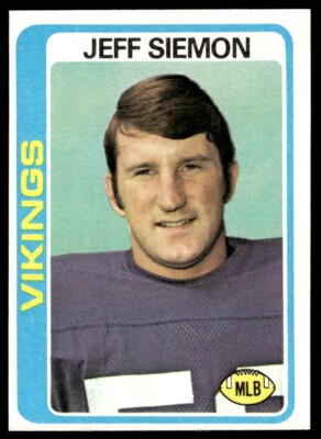 1978 TOPPS JEFF SIEMON B MINNESOTA VIKINGS #58 | eBay