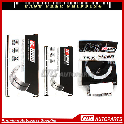 King Main Rod Bearings For Honda Civic Del Sol CRX D15Z1 D15B1 D15B2 ...