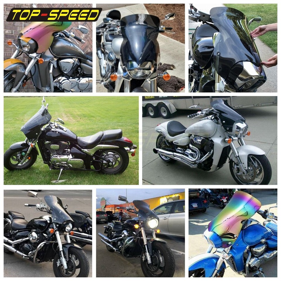 For Suzuki Boulevard M50 M90 M109R 06-16 Smoke Windshield Wind ...