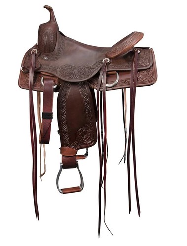 Premium Western Roping Saddle Wade Roper Leather Horse Saddle 14"- 18 ...