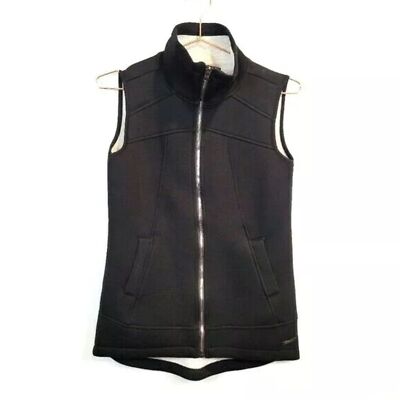 Betsey Johnson Performance Funnel Neck Scuba Walker Zip-Up Vest Size S ...
