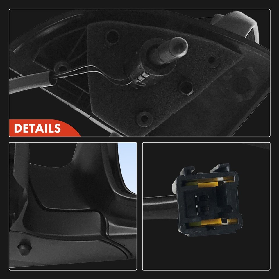 Miroir Latéral Droit Convexe Manuel Pliable Peinturable Pour Peugeot ...