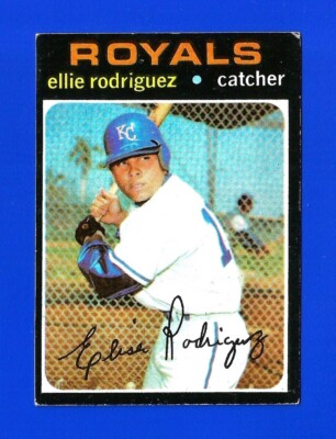 1971 Topps BASEBALL SET BREAK #344 ELLIE RODRIGUEZ KANSAS CITY ROYALS ...