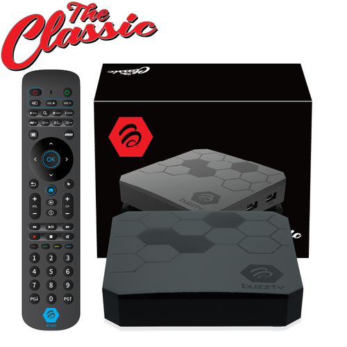 BuzzTV Classic 64GB Android 11 Bluetooth Air Mouse 4K USB-C Buzz TV IP ...