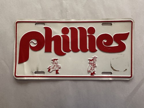 Philadelphia Phillies Phil & Phillis Baseball Metal License Plate 1970s ...