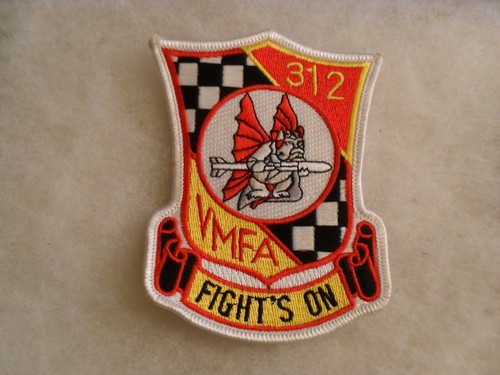 1990'S USMC VMFA-312 SQUADRON PATCH COLOR MERROWED EDGE | eBay