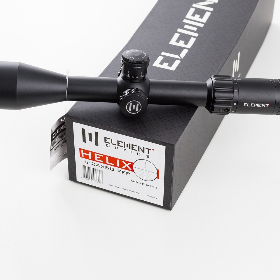 Element Optics Helix 6-24x50mm 30mm Tube First Focal Plane Rifle Scope ...