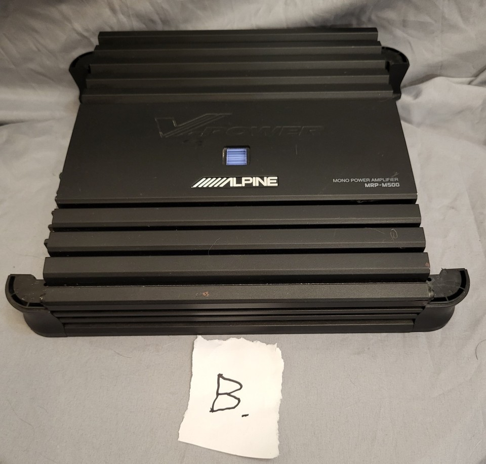 ALPINE MRP-M500 500W WATT MONO POWER CAR OLD SCHOOL SUB SUBWOOFER AMP ...