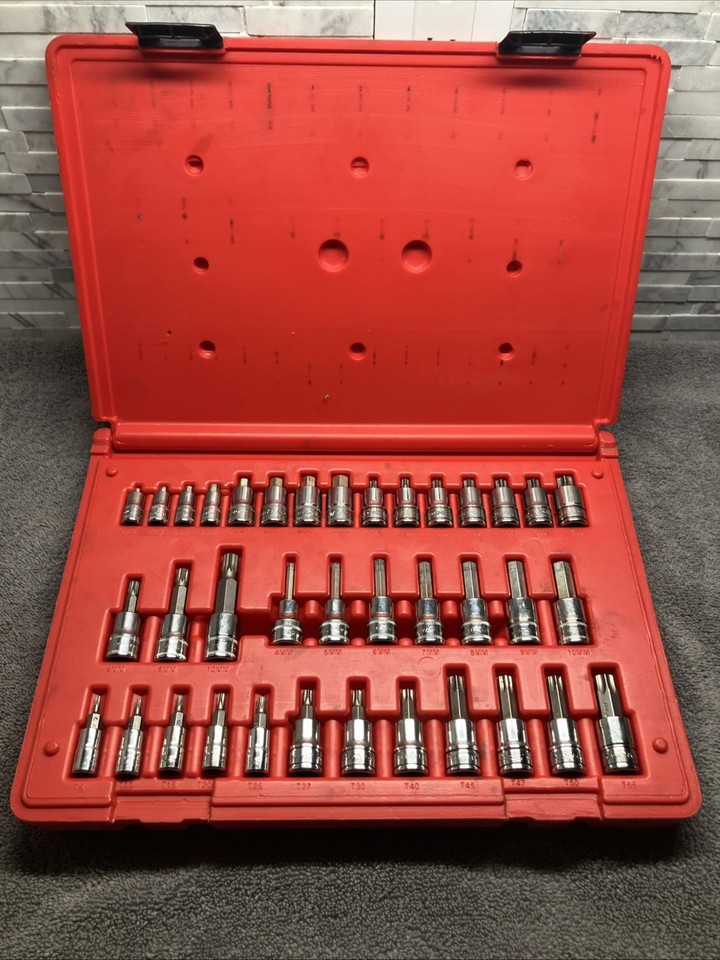 Snap On Tools 37 Piece Combination Socket Driver Set 237HEXTORXST | eBay