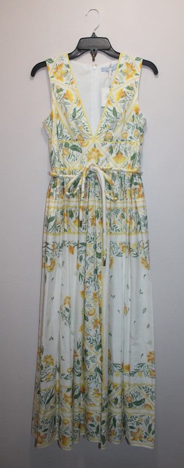 ANTONIO MELANI x NATALIE SIMKINS HANNAH DRESS A-LINE POPLIN FLORAL SIZE ...