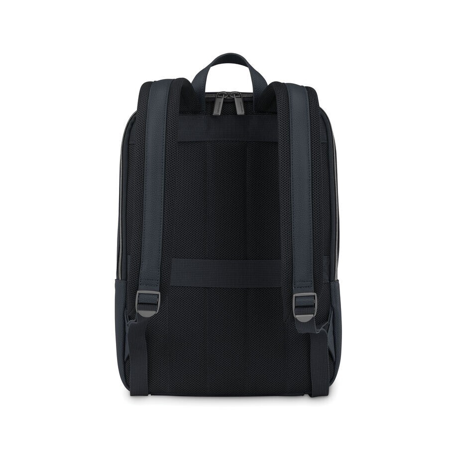 NEW!! Samsonite BUSINESS SLIM LEATHER BACKPACK - NAVY | eBay