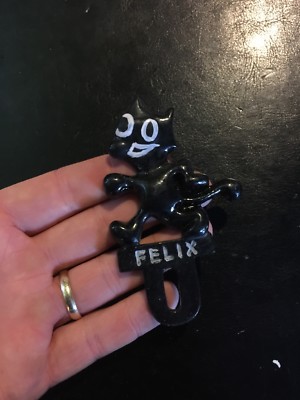 Felix Kitty Cat License Plate Topper Frame HOTROD Auto Ratrod Car Truck ...