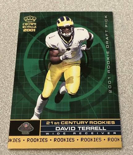 2001 Pacific Crown Royale 21st Century Rookies #19 David Terrell ...